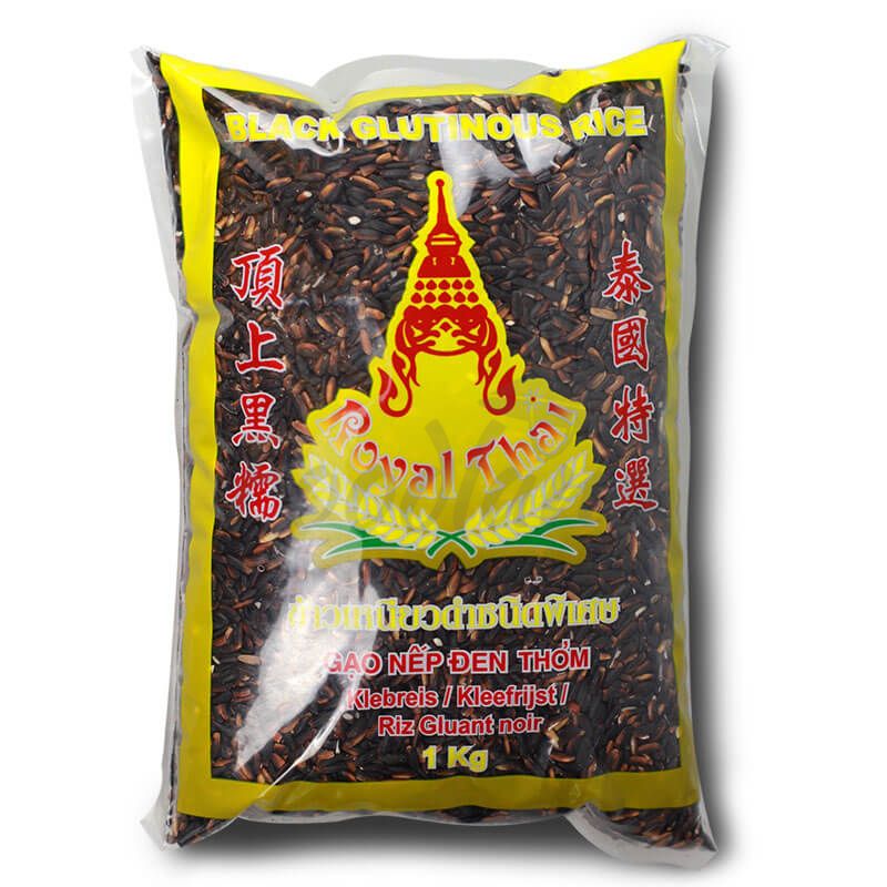 Рис Royal Thai Black Glutinous Rice 1 кг*10 - Asia Foods